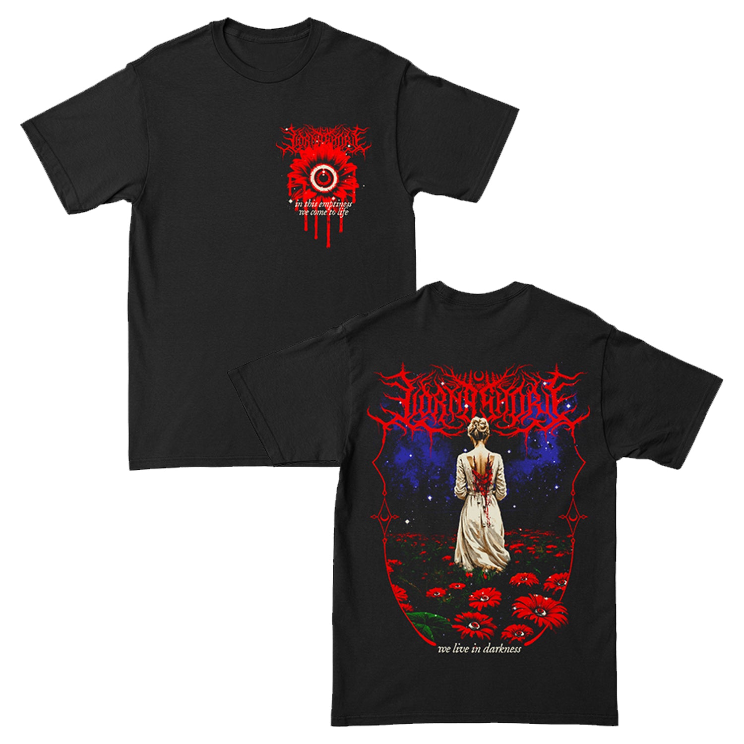 Darkness Flower T Shirt Black Mannequin Pussy Merch 2025 Hihoboken Store