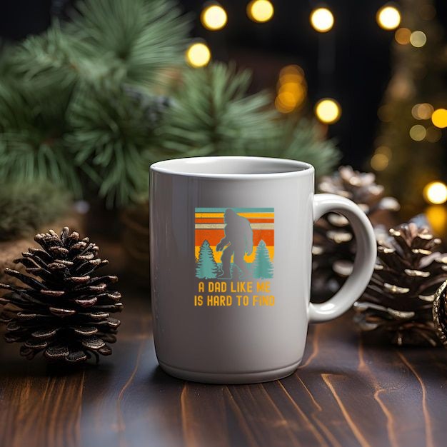 Bigfoot A Dad Like Me Is Hard To Find Funny Dad Mug - Kissmybeauty