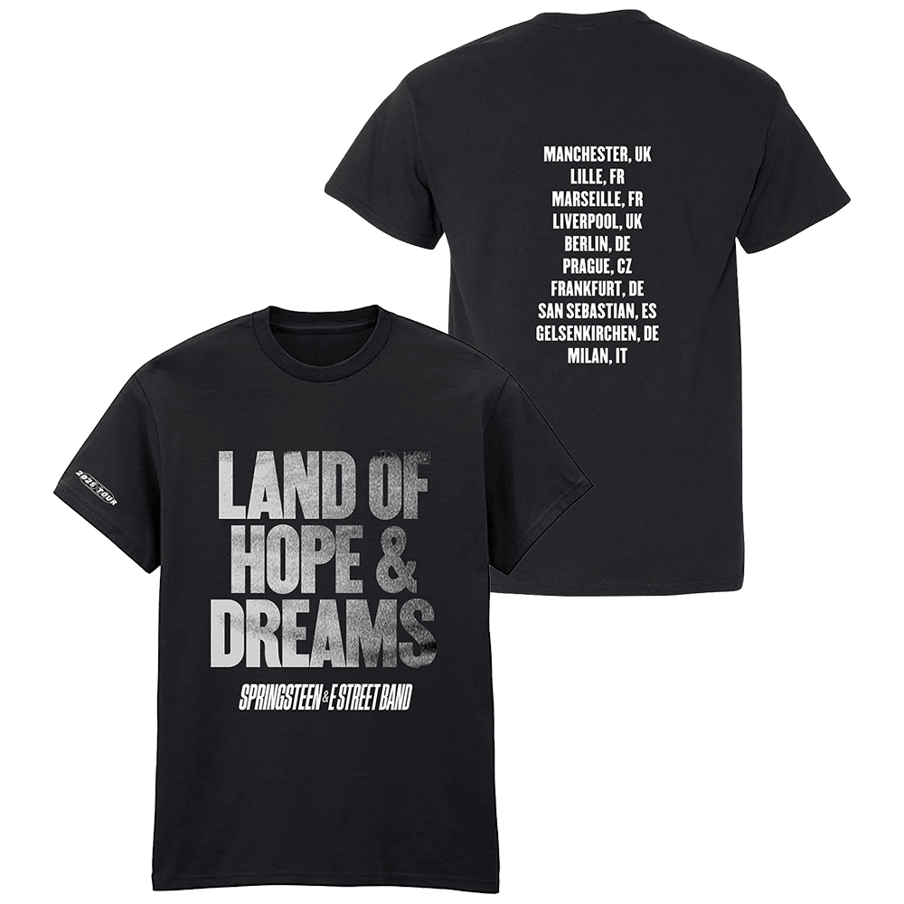 Bruce Springsteen TShirt Land Of Hopes And Dreams Tour Tee Bruce ...