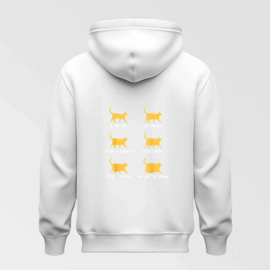 Funny Cat Meme Chonk Cat Evolution Chart For Cat Lover Hoodie – gunletters