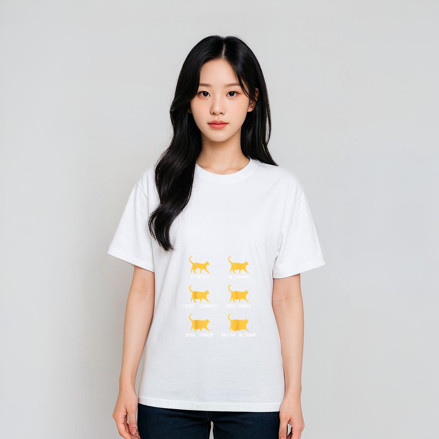 Funny Cat Meme Chonk Cat Evolution Chart For Cat Lover T-Shirt – gunletters