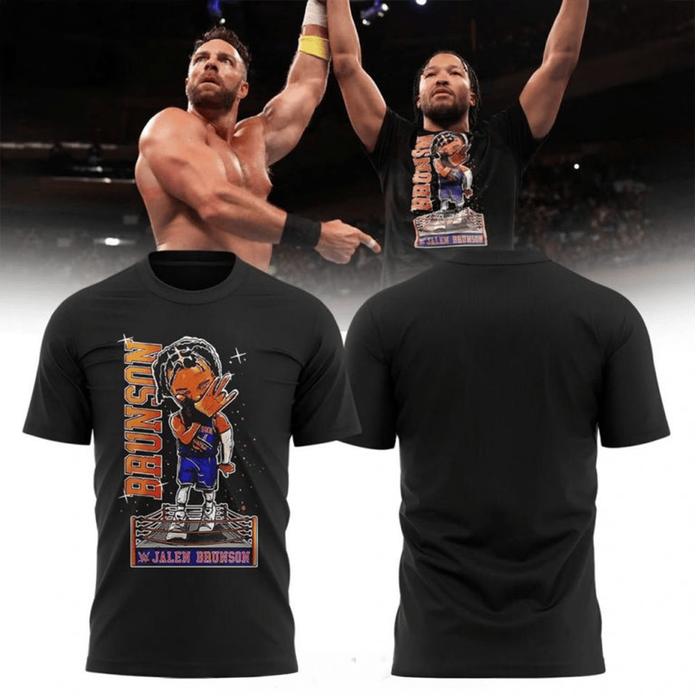 Jalen Brunson 2025 WWE x New York Knicks TShirt Fathers Day Present ...