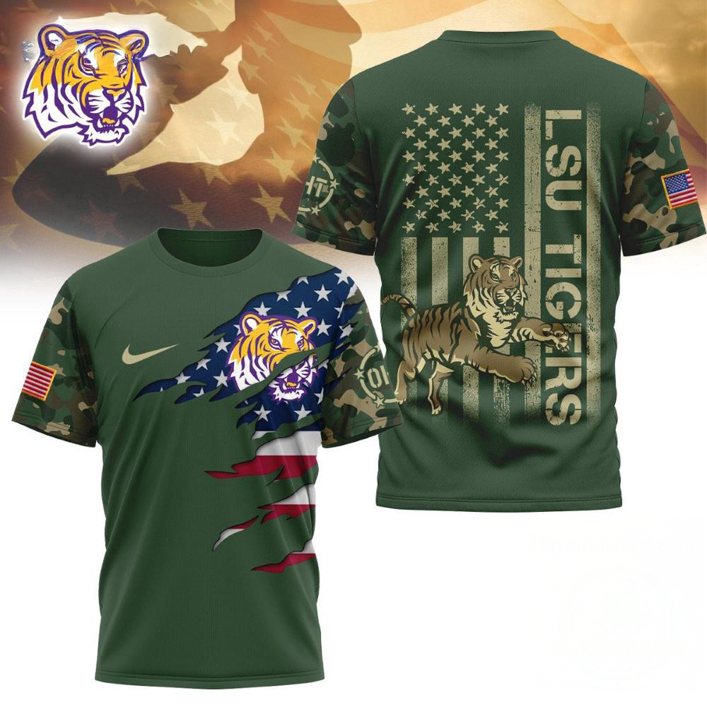 LSU Tigers 2025 NCAA Veteran Limited 3D Shirt - Kissmybeauty