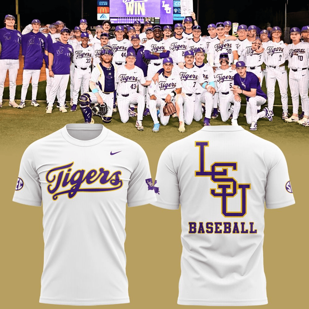 LSU Tigers Baseball 2025 Shirt LSU Tigers Merch Fathers Day Gifts For ...