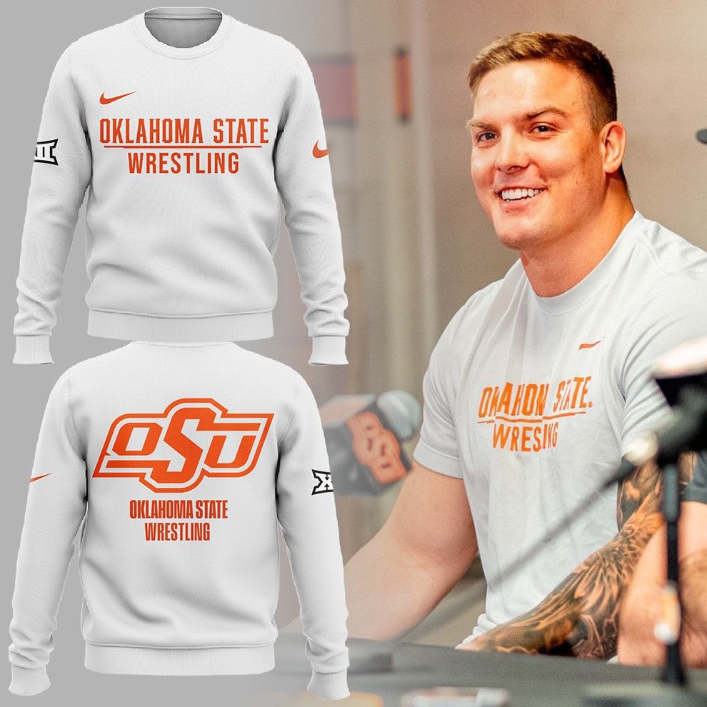 Wyatt Hendrickson OSU Cowboy Wrestling Sweatshirt Oklahoma State ...